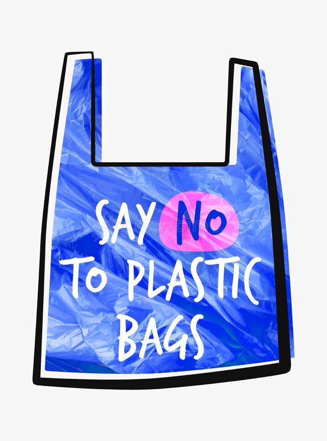 Pollution Problem Vector Concept. Say No To Plastic Bag Stock Vector ...