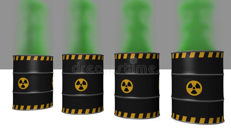Pollution of Radioactive Waste in the Atmosphere - Animation Stock ...
