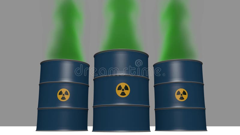 Pollution of Radioactive Waste in the Atmosphere - Animation Stock ...