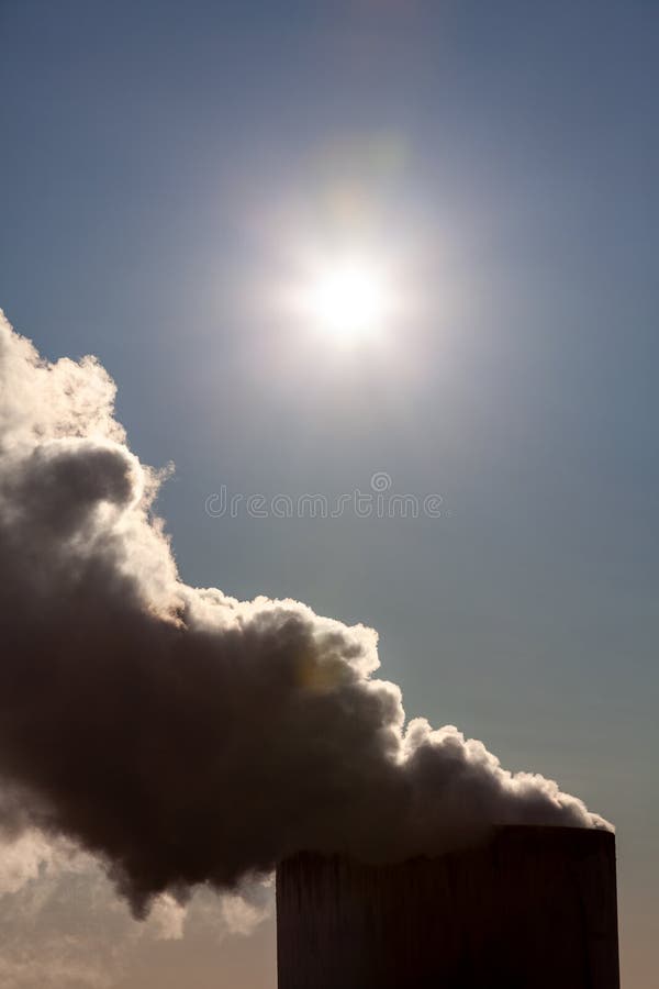 Steam or Smoke Coming Out of a Chimney Stock Photo - Image of ...