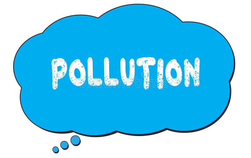 POLLUTION Text Written on Wooden Frame School Blackboard Stock Photo ...