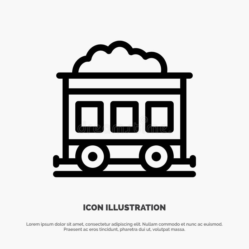 Pollution, Train, Transport Line Icon Vector Stock Vector ...