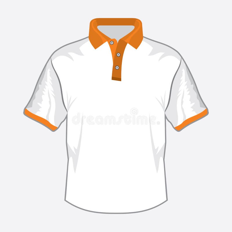 Camisa de polo blanca. ilustración del vector. Ilustración de blanca ...