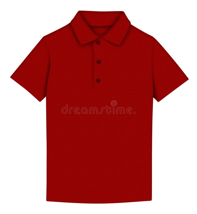 Polo de la camiseta - rojo foto de archivo. Imagen de ocasional - 106346522