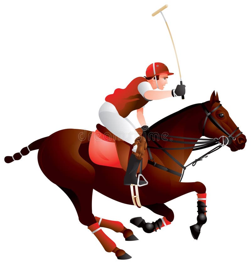 Polo player stock vector. Illustration of horse, pony - 6268132
