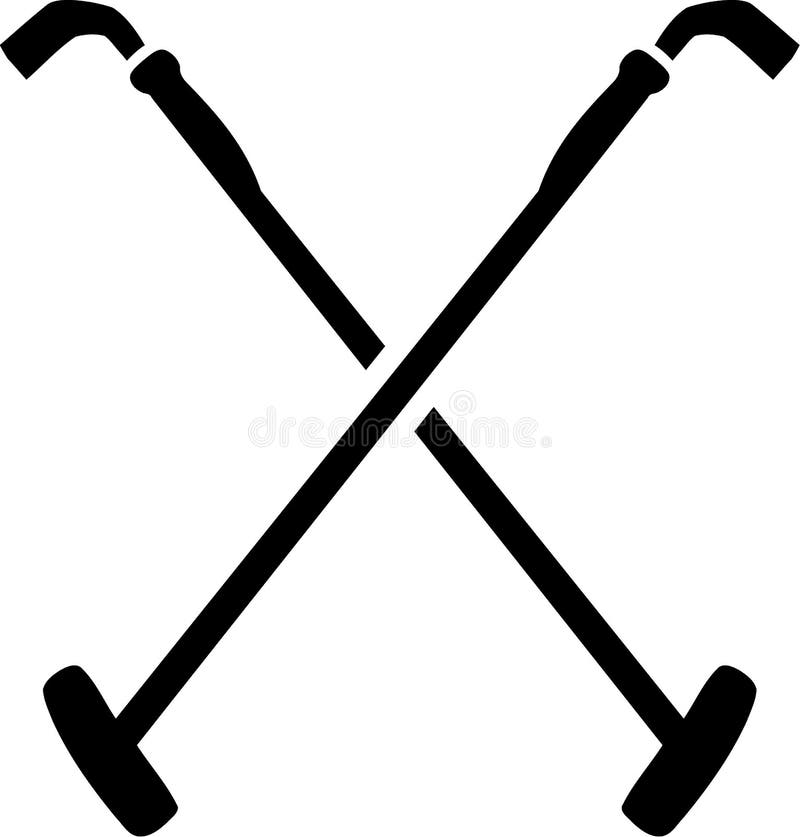 Polo Mallets vector stock vector. Illustration of mallets - 107186186