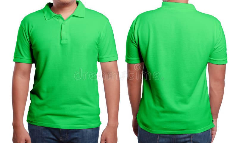 Polo Shirt Design Template Vert Image stock - Image du couleur, gens ...