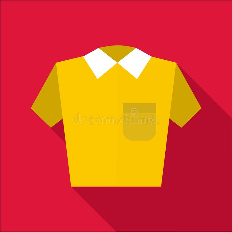 Polo Shirt Icon, Flat Style Stock Vector - Illustration of flat ...