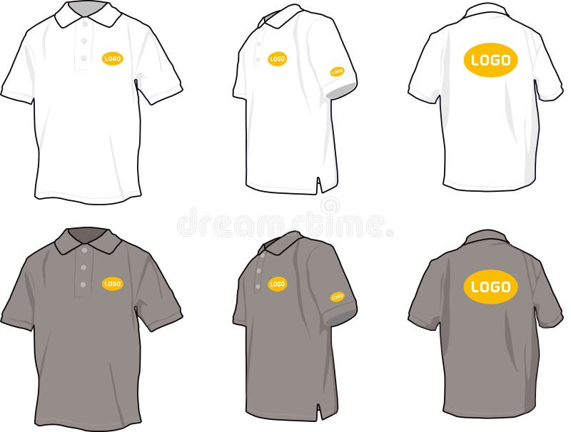 Polo shirts stock vector. Illustration of vector, tshirt - 4615415