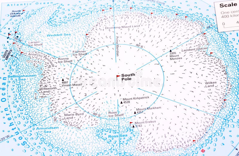 Globo del polo Sud illustrazione vettoriale. Illustrazione di ...