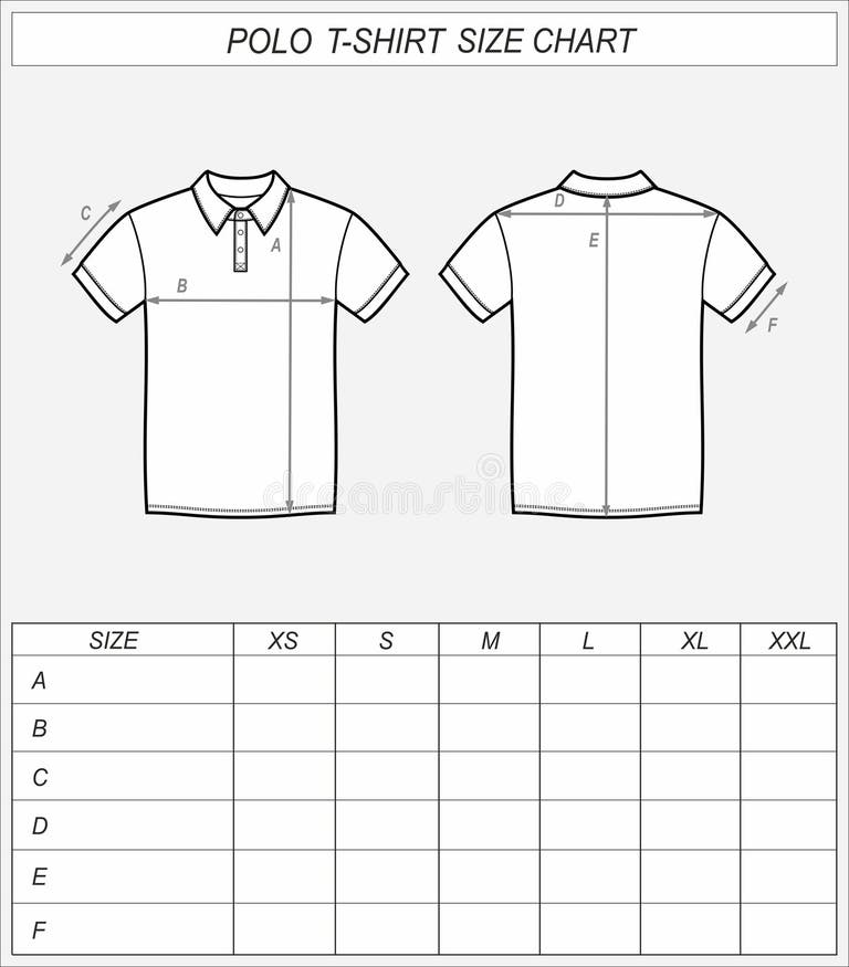 T Shirt Size Chart Stock Illustrations 46 T Shirt Size Chart Stock Illustrations Vectors
