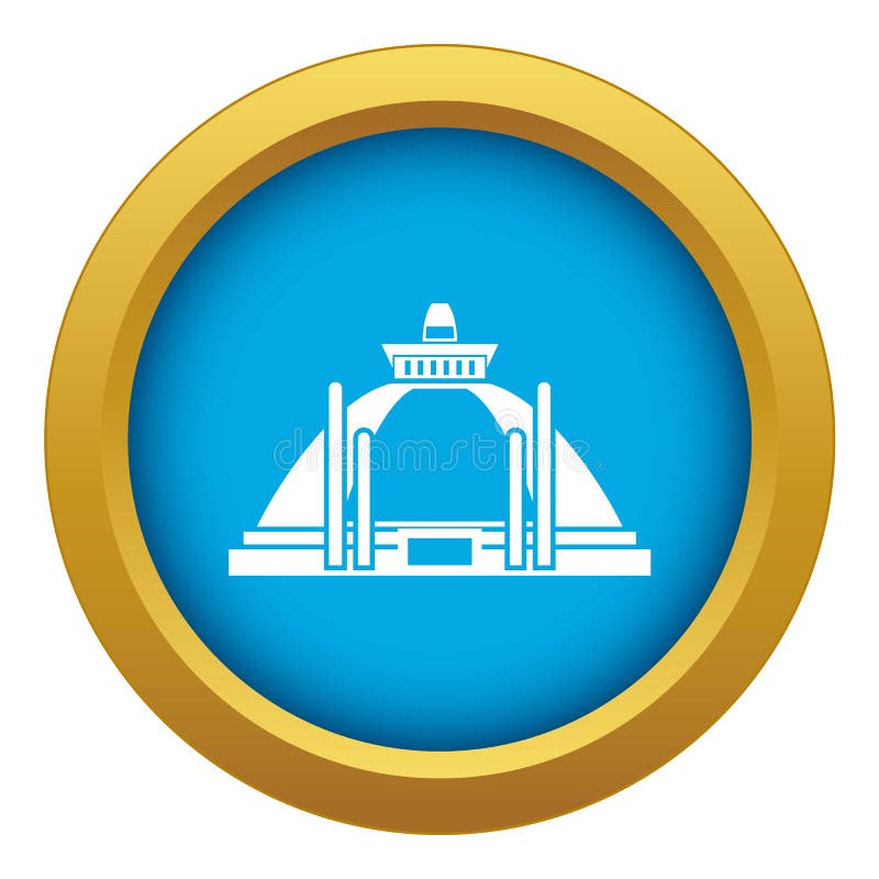Polonnaruwa Ancient Stupa Icon Blue Vector Isolated Stock Vector Illustration Of Dagoba