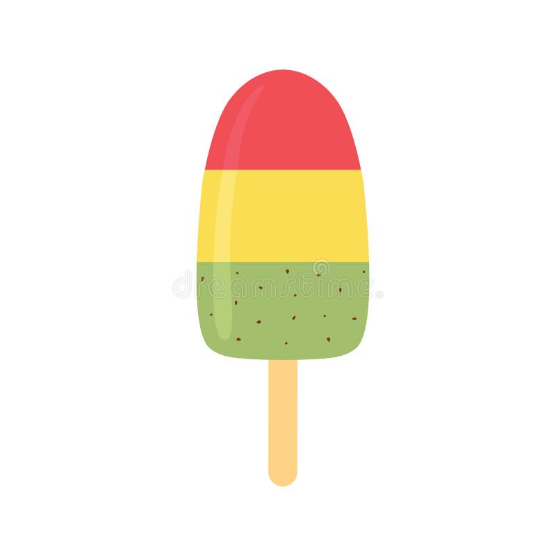 Ejemplo De Los Polos Del Helado Con Tipografía Creativa De Las Letras Y