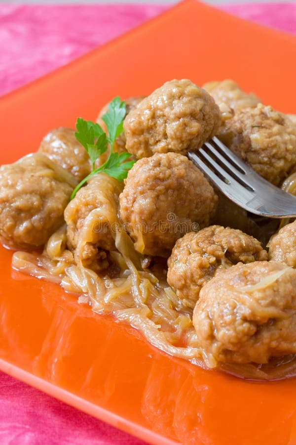 Polpetta immagine stock. Immagine di particolare, carne - 7059293