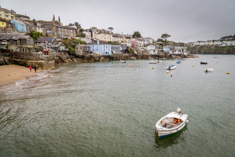 Polruan in Cornwall England Uk. Stock Image - Image of britain ...