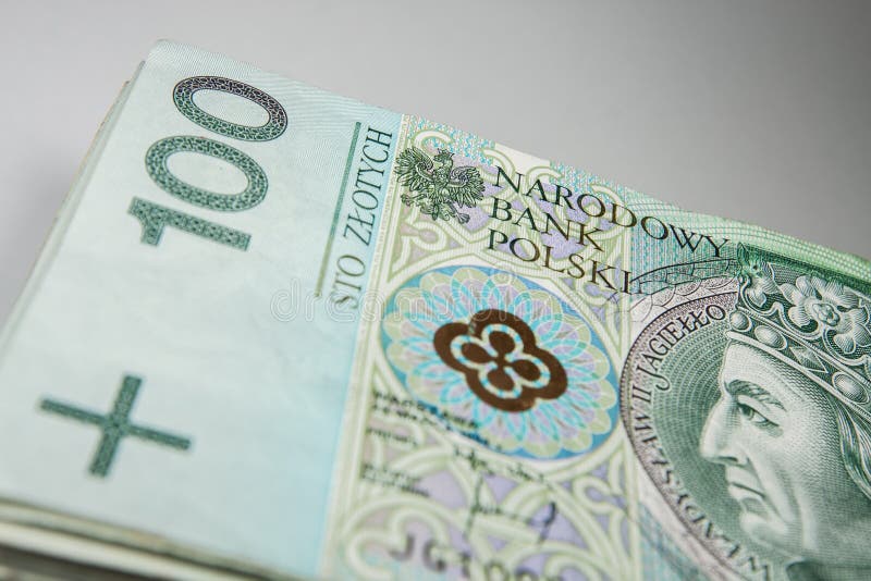 Polski waluta złoty - PLN zdjęcie stock. Obraz złożonej z rachunek ...
