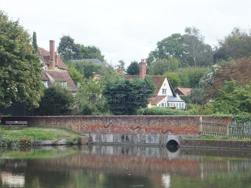 Polstead Pond with Reflection Stock Image - Image of suffolk, seat ...