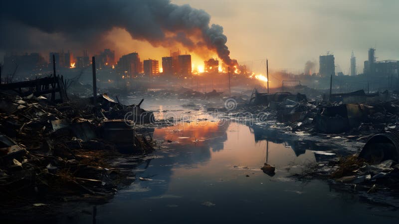 Devastating Effects Of Environmental Pollution Generative Ai Stock