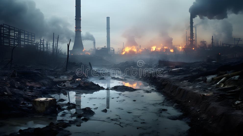 Polution, Devastating Effects To Environment and Planet Earth Stock ...