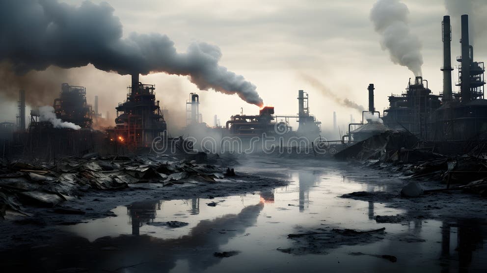 Polution, Devastating Effects To Environment and Planet Earth Stock ...