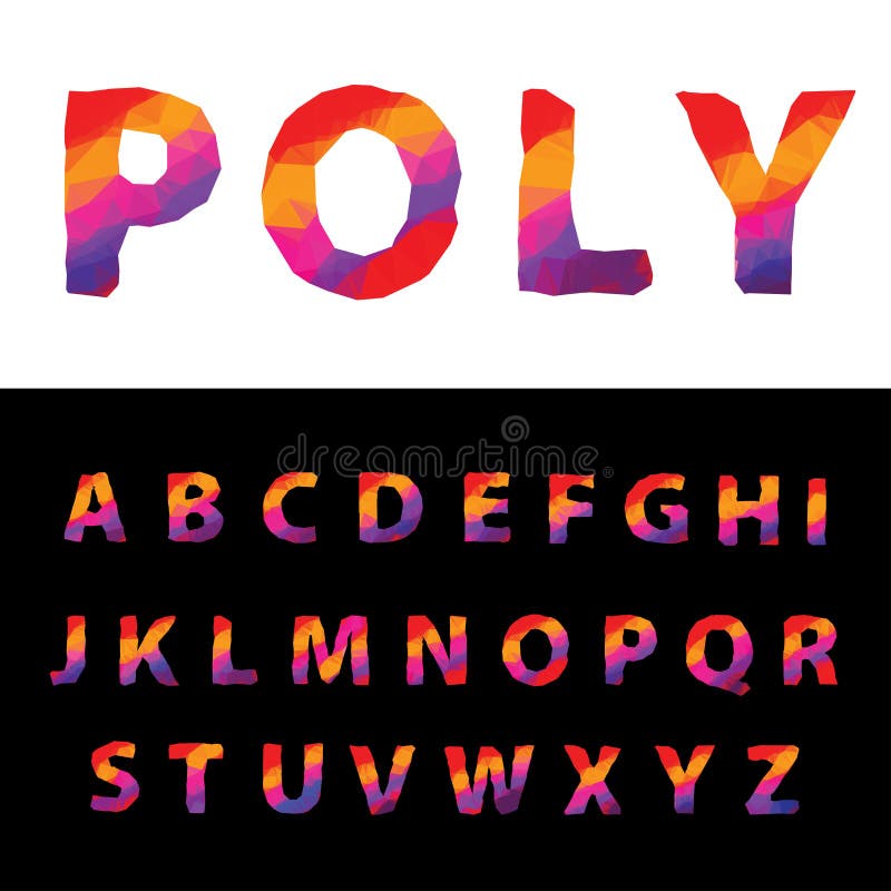 Poly alpha stock vector. Illustration of language, alphabet - 88827760