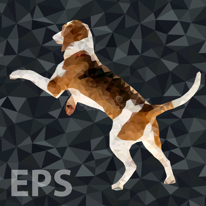Poly Dog 05 [Converted] stock vector. Illustration of domestic - 117993514