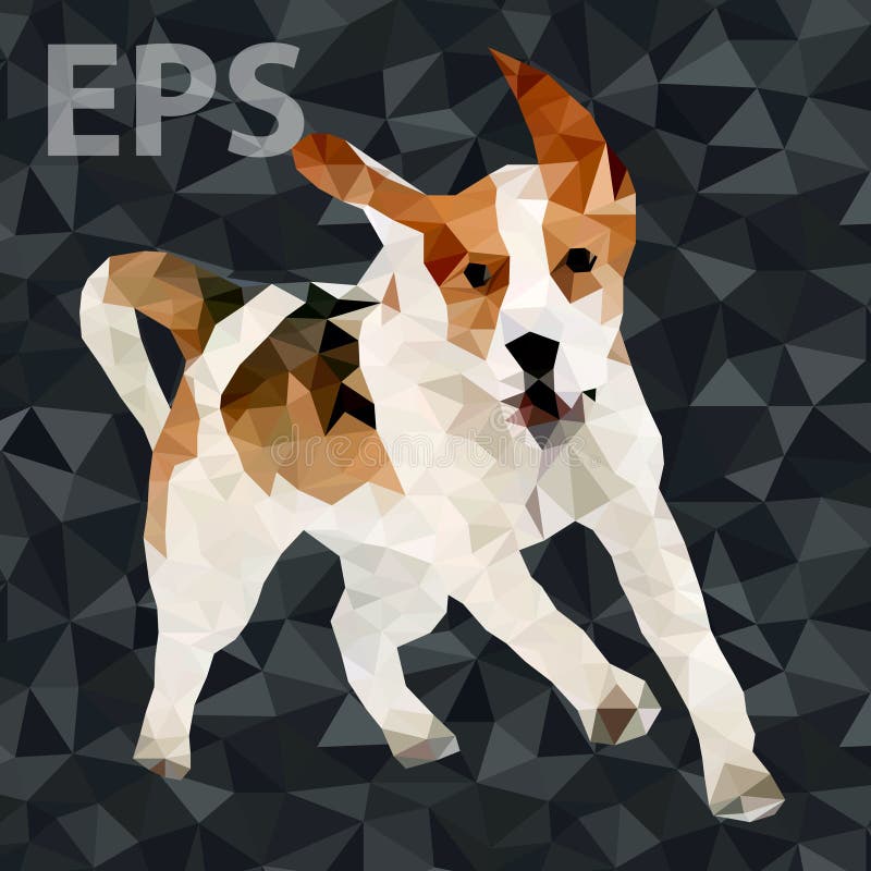 Poly Dog 03 [Converted] stock vector. Illustration of hunter - 117993523