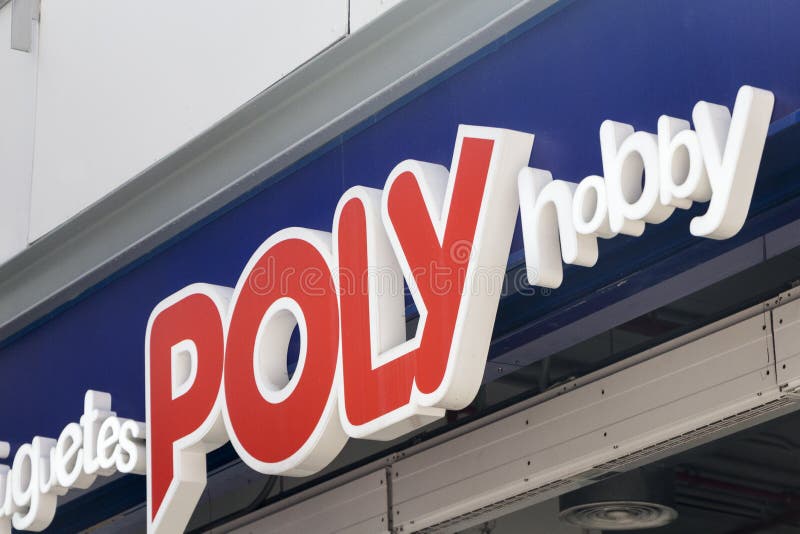 Poly logo on Poly store editorial image. Image of symbol - 157845040