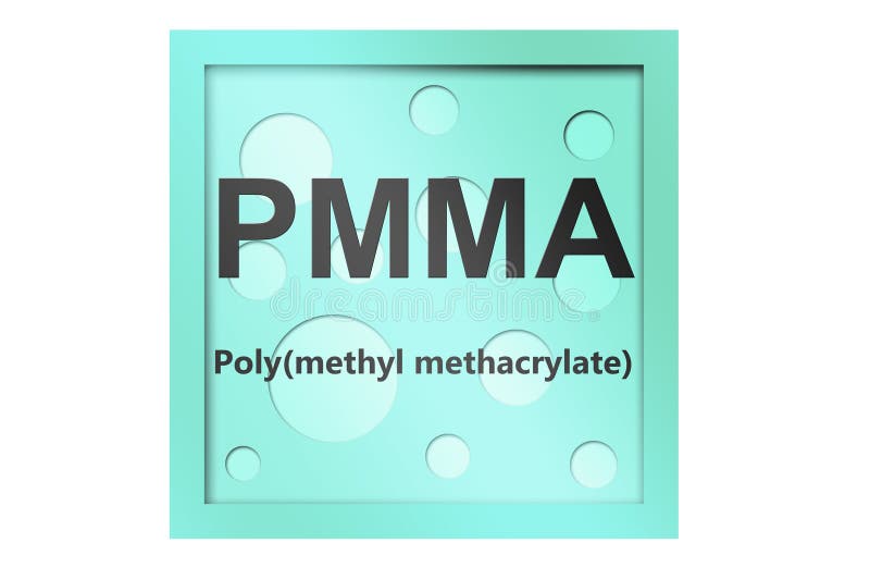 Poly(methyl Methacrylate) (PMMA) Polymer Symbol Isolated Stock ...