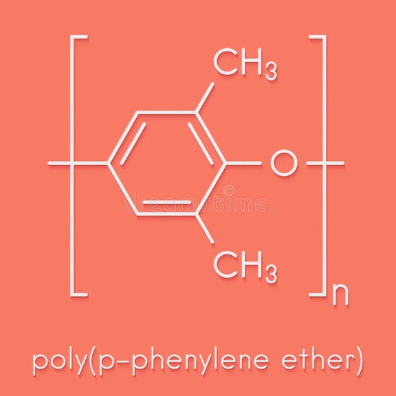 Polyp-phenylene Oxide PPO Polymer, Chemical Structure. Also Known As ...