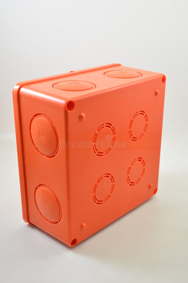 Poly Square Orange Junction Box in Manila, Philippines Editorial Photo ...