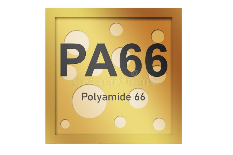 Polyamide 66 (PA66) Polymer on Blue Background Stock Illustration ...