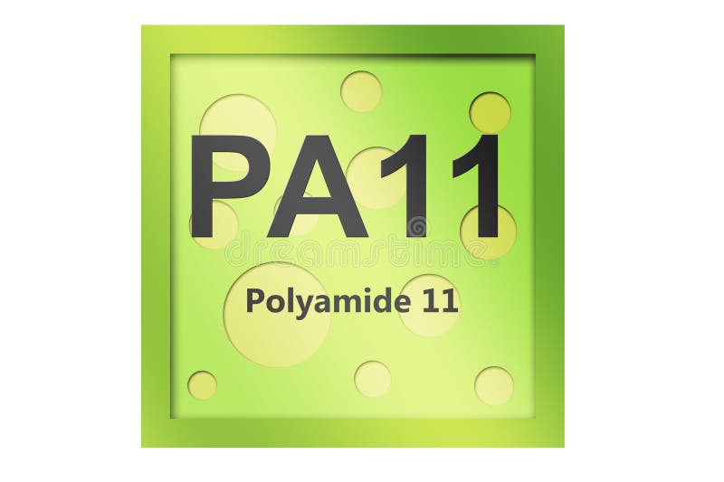 Polyamide 11 (PA11) Polymer Symbol Isolated Stock Illustration ...