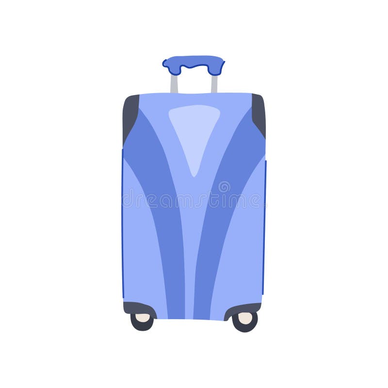 Polycarbonate Hard Shell Suitcase Cartoon Vector Illustration Stock ...
