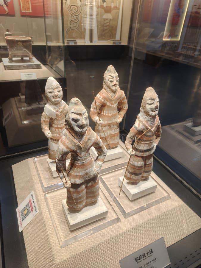 Polychrome Terracotta Tomb Figures Editorial Image - Image of ...