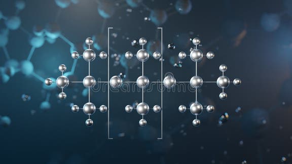Polydimethylsiloxane Molecular Structure, 3d Model Molecule, Silicone ...