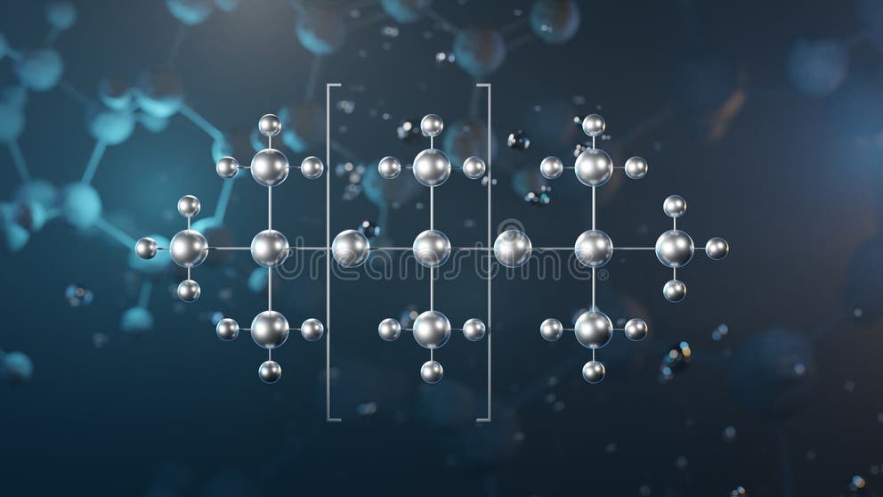 Polydimethylsiloxane Molecular Structure, 3d Model Molecule, Silicone ...