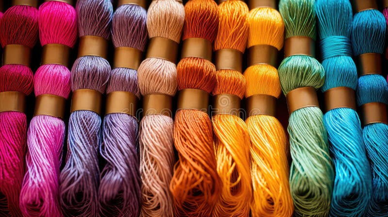 Polyester Embroidery Thread Texture Stock Illustration - Illustration ...