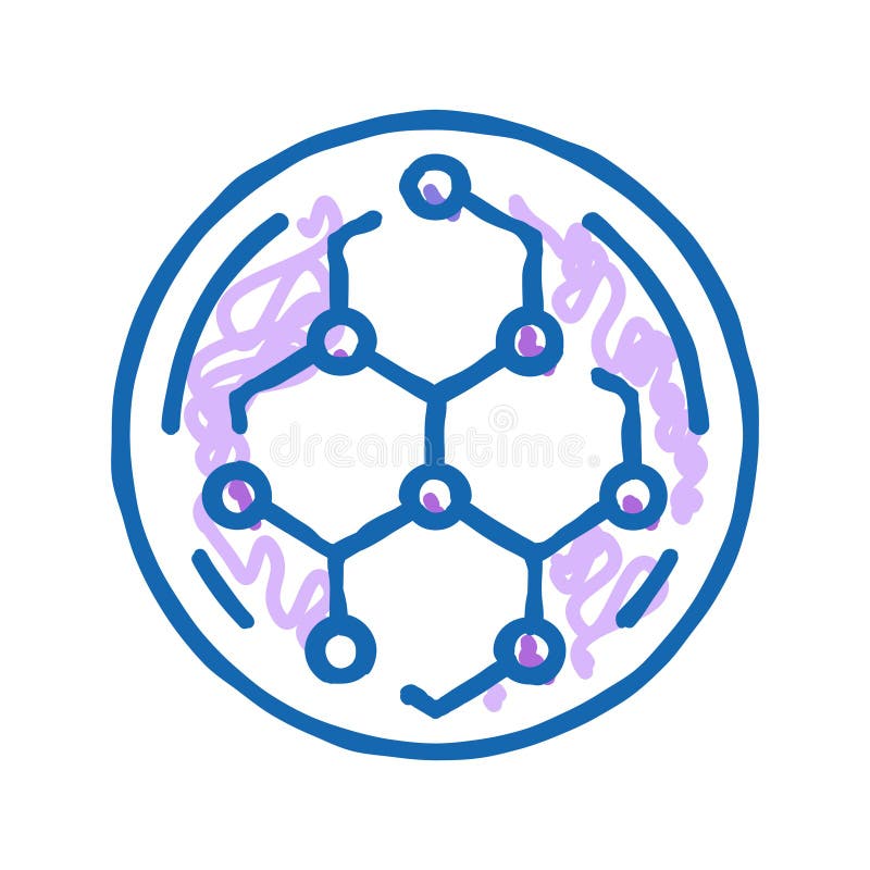 Polyester Fabric Cloth Icon Doodle Illustration Stock Vector ...