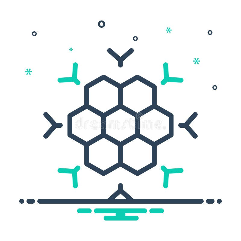 Mix Icon for Polyester, Fiber and Synthetic Stock Illustration ...