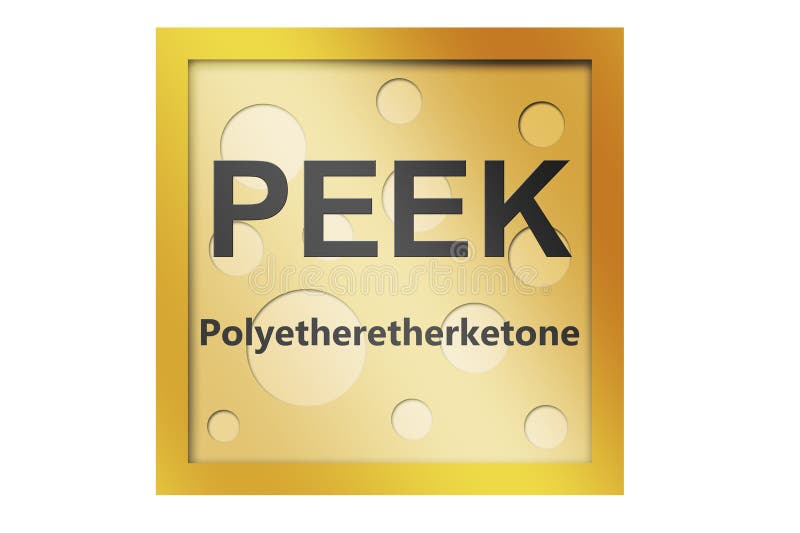Polyetheretherketone (PEEK) Polymer Symbol Isolated Stock Photo - Image ...