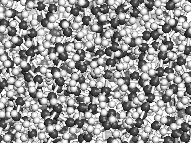 Polyethylene (PE, Polythene, Polyethene) Plastic, Chemical Struc Stock ...