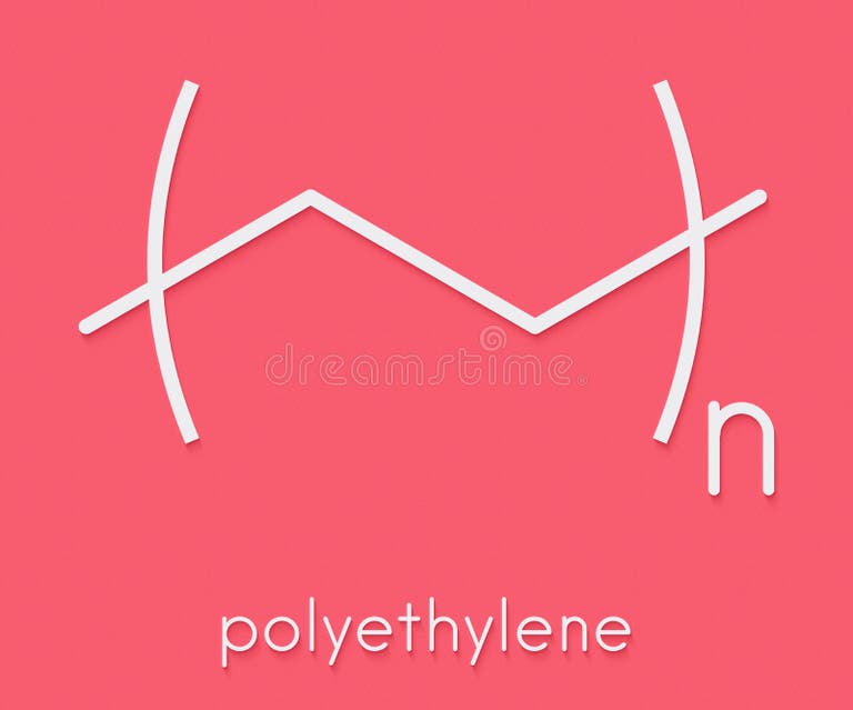 Polyethylene PE, Polythene, Polyethene Plastic, Chemical Structure ...