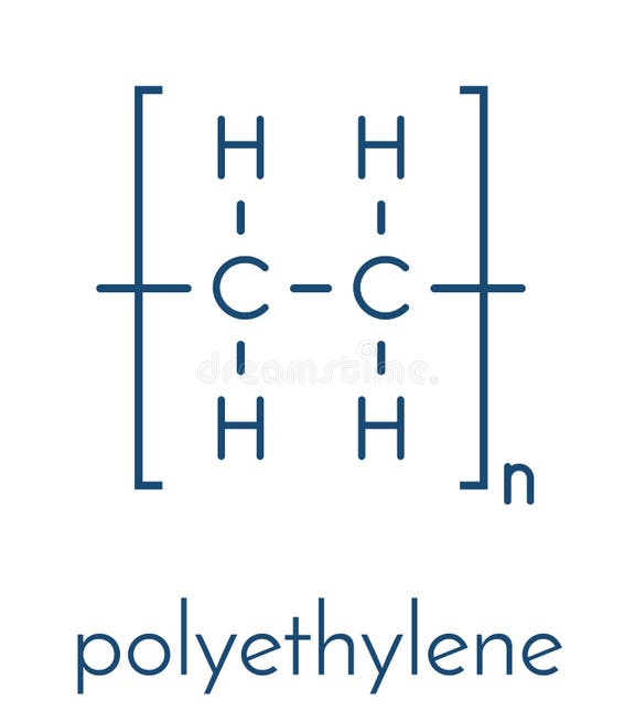 Polyethylene PE, Polythene, Polyethene Plastic, Chemical Structure ...