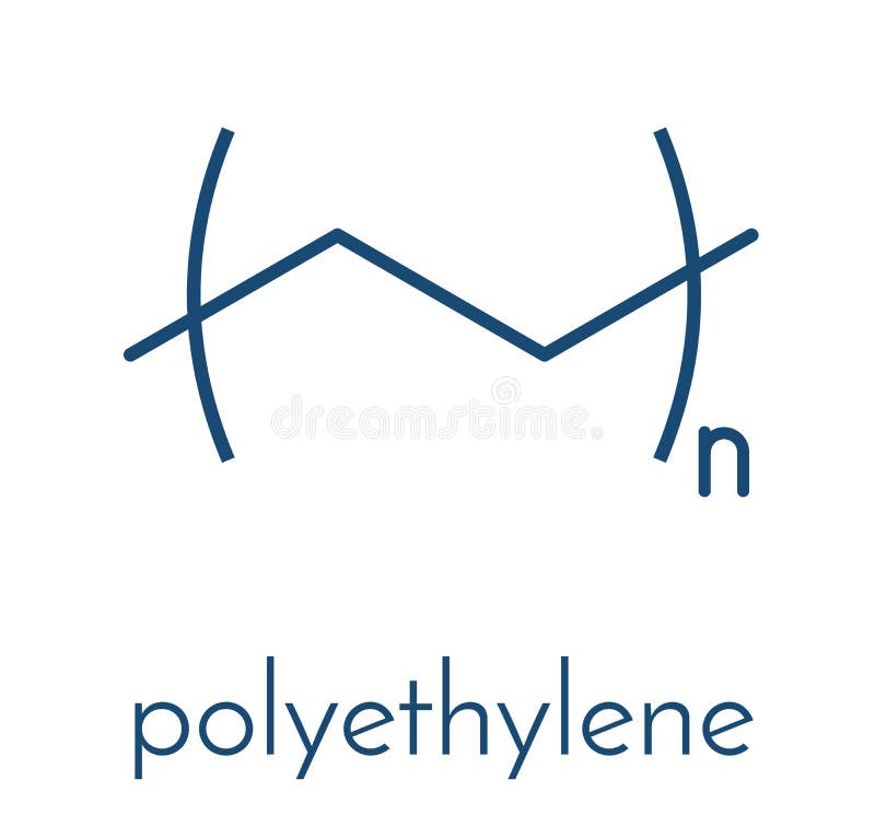 Polyethylene PE, Polythene, Polyethene Plastic, Chemical Structure ...