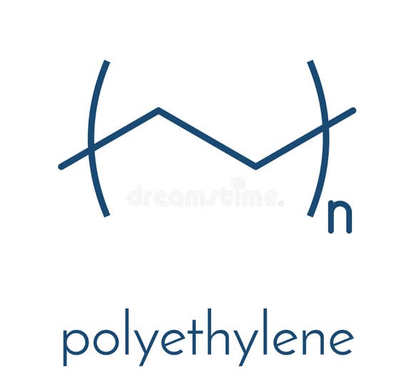 Polyethylene PE, Polythene, Polyethene Plastic, Chemical Structure ...