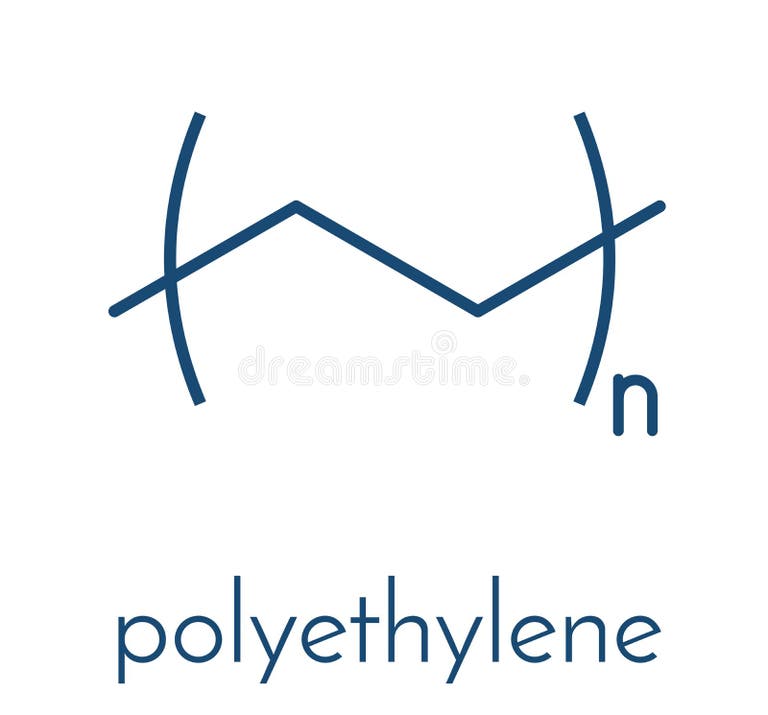 Polyethylene PE, Polythene, Polyethene Plastic, Chemical Structure ...