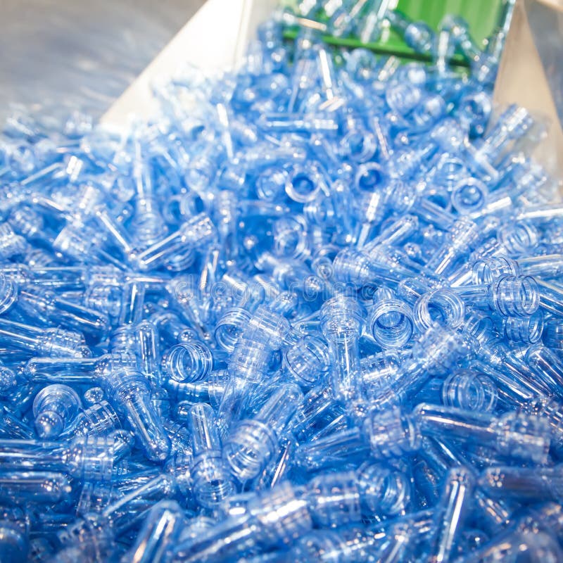Blue Recycled Polyethylene Pellet Stock Image - Image of natural, grade ...