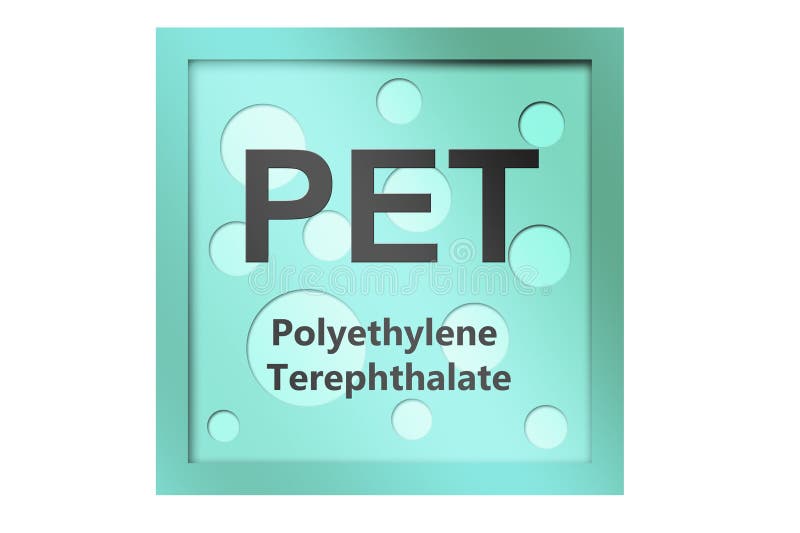 Polyethylene Terephthalate PET Molecules Stock Illustration ...