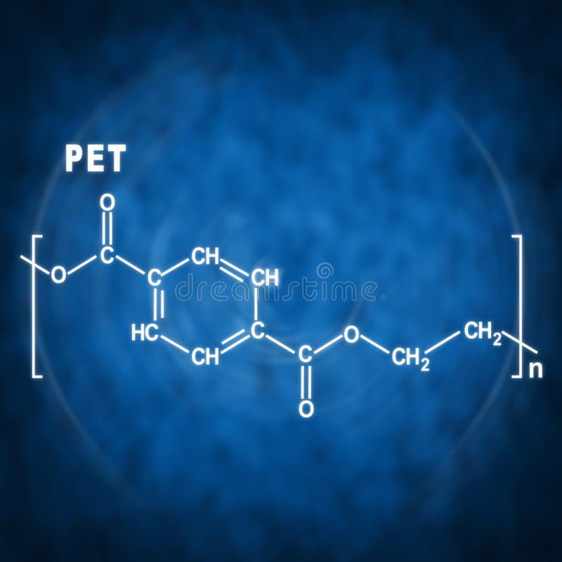 Polyethylene Terephthalate or PET Structural Chemical Formula Stock ...